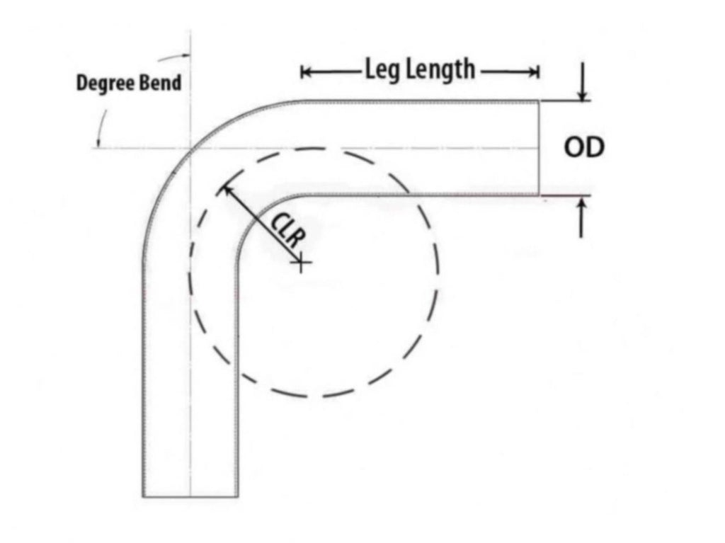 HPS 2-1/4" OD 100 Degree Bend 6061 Aluminum Elbow Pipe Tubing 16 Gauge ...