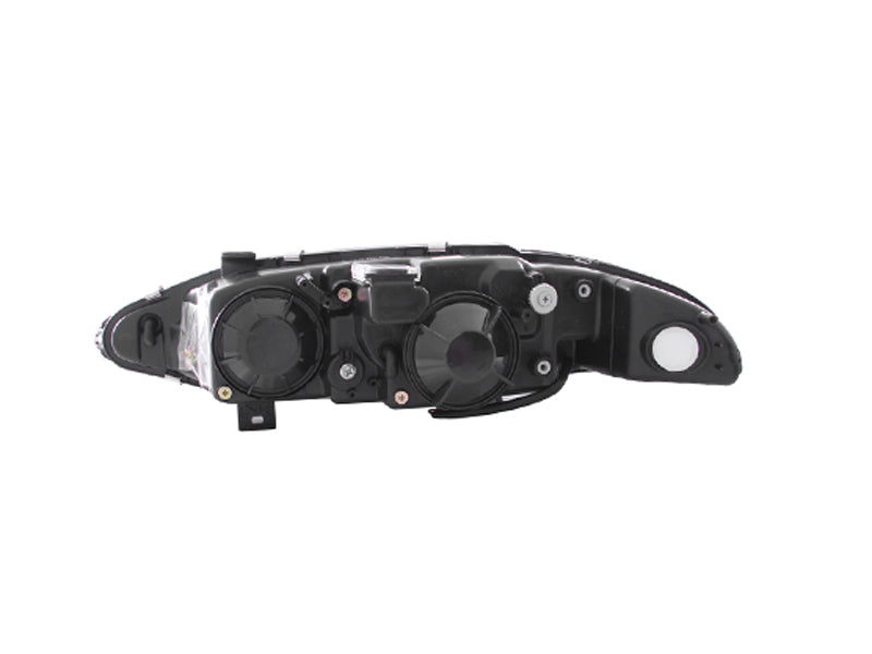 Anzo 1997-1999 Mitsubishi Eclipse Projector Headlights w/ Halo Black G ...