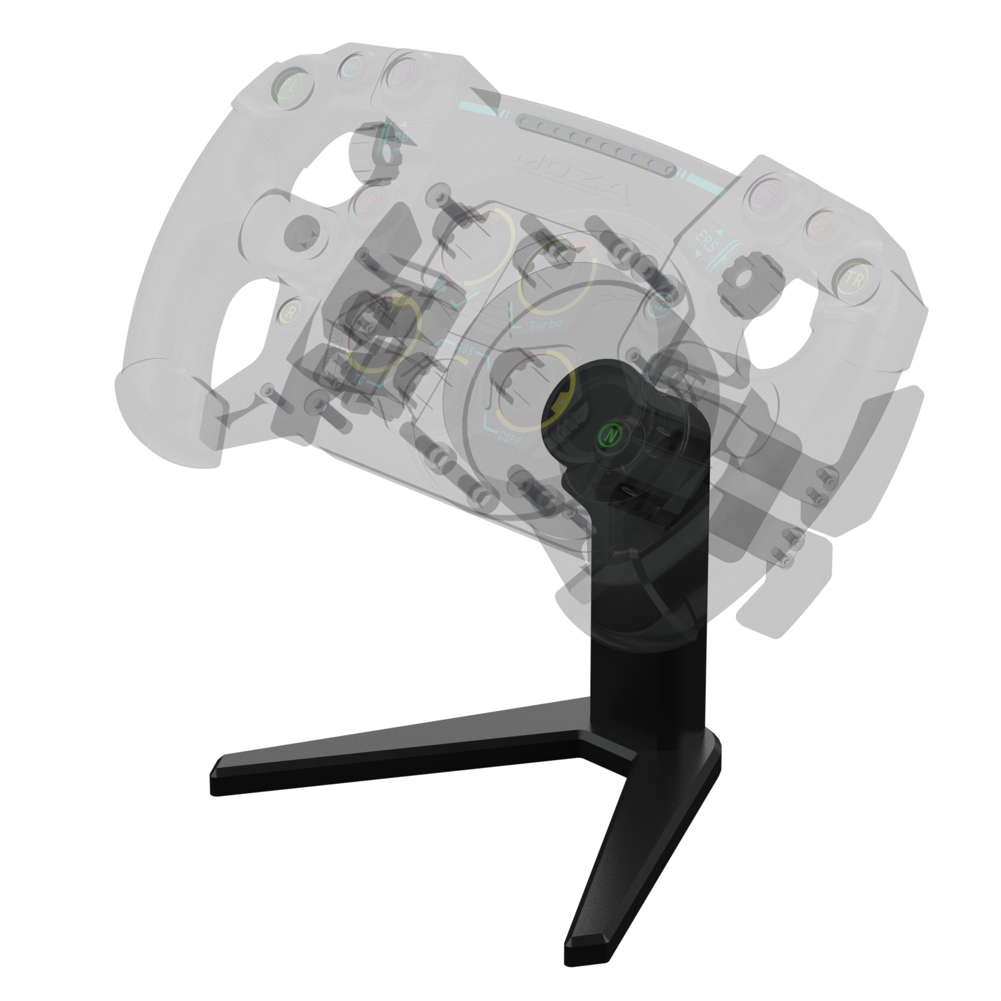 Sim Racing Steering Wheel Display Stand – Premium Desktop Mount for Al ...